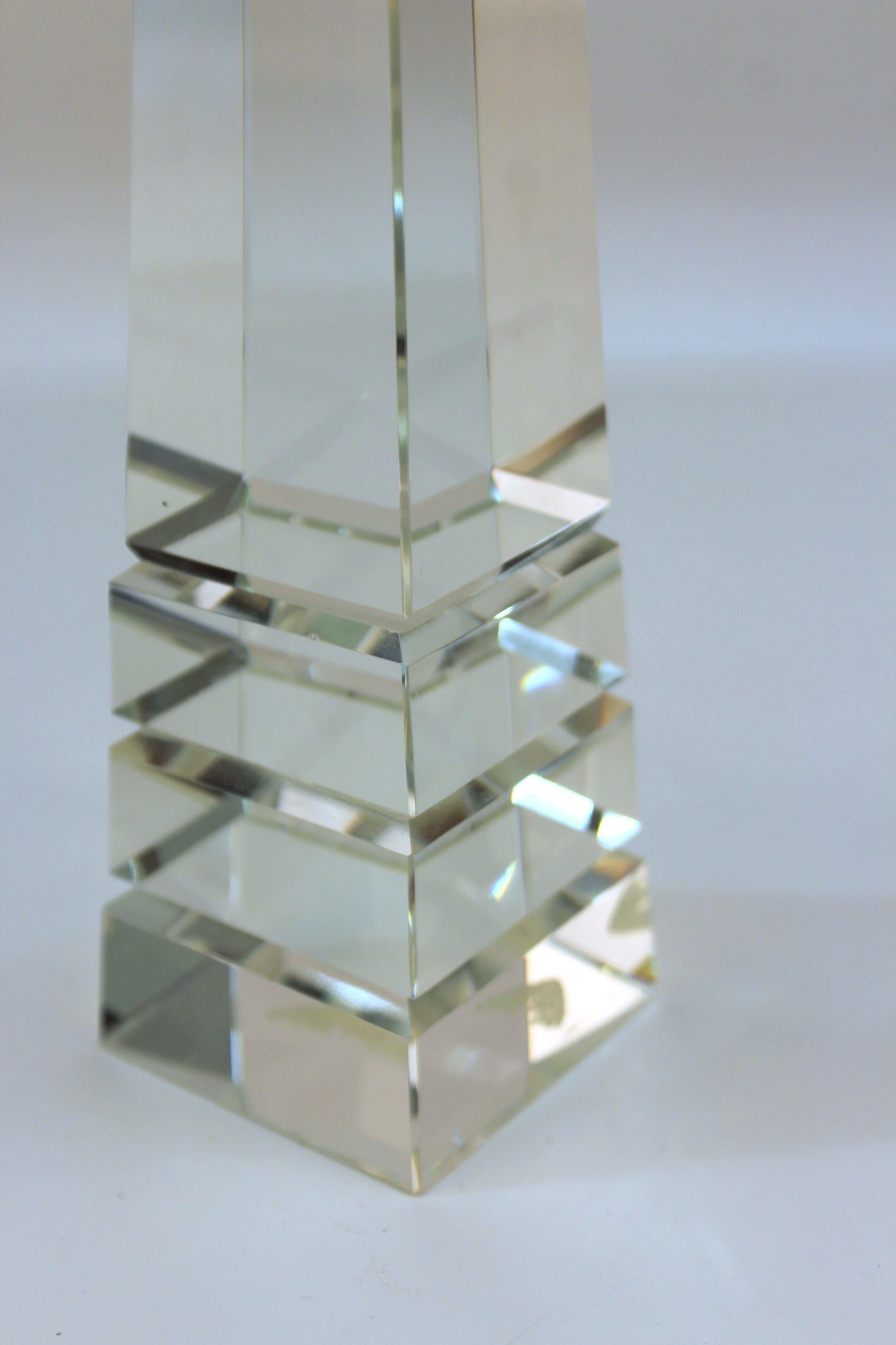 Postmodern Crystal Obelisks at 1stDibs