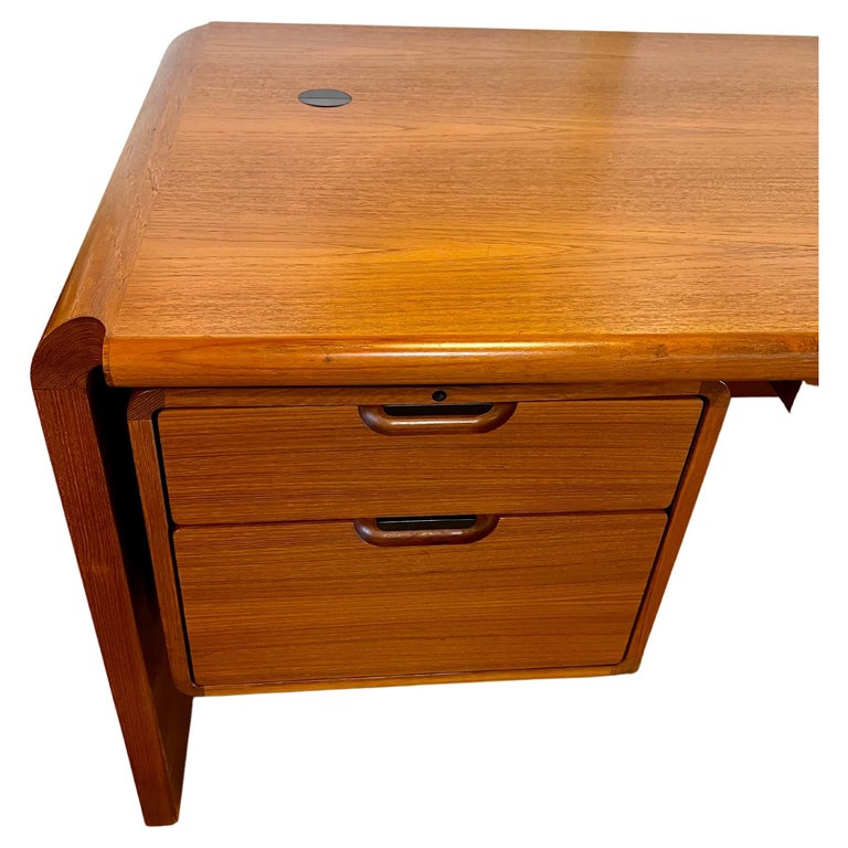 Postmodern Danish Teak Executive Office System Credenza Desk and File ...