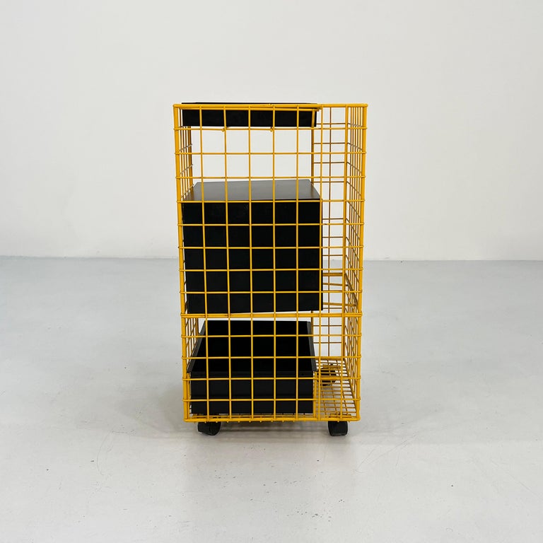 Postmodern Desk Storage on Wheels, 1980s For Sale at 1stDibs