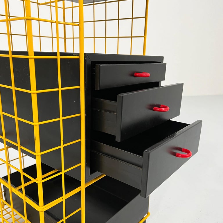 Postmodern Desk Storage on Wheels, 1980s For Sale at 1stDibs