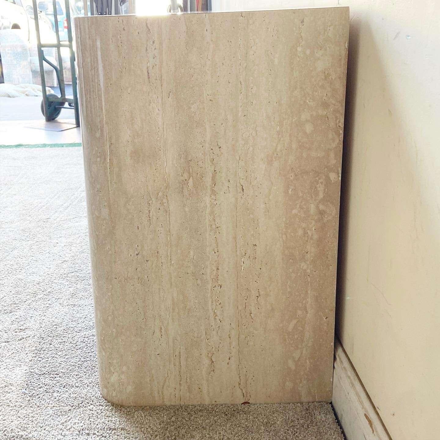 Postmodern Faux Travertine Laminate Credenza For Sale at 1stDibs ...