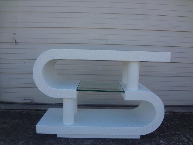 Postmodern Free Standing Console Table For Sale at 1stDibs
