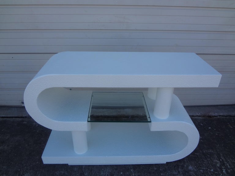 Postmodern Free Standing Console Table For Sale at 1stDibs