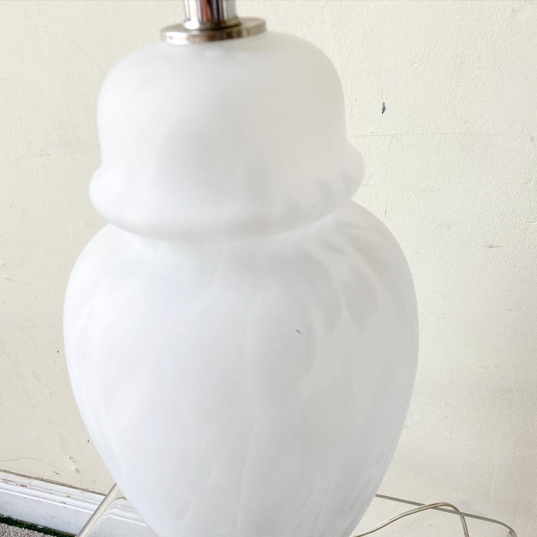 Postmodern Frosted Glass Table Lamp For Sale at 1stDibs