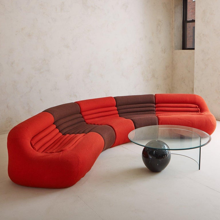 Postmodern Glass + Ceramic Coffee Table, USA 1980s at 1stDibs