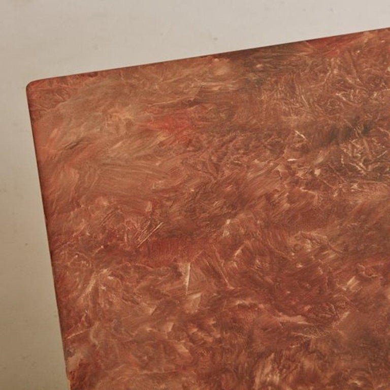 Postmodern Glass + Laminate Coffee Table in the Style of Roger Rougier ...