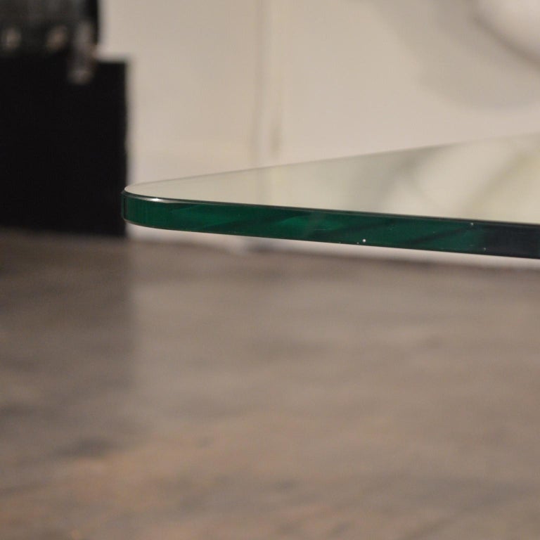 Alessi Post-Modern Glass, Wood, and Rubber Coffee Table c. 1980's For ...