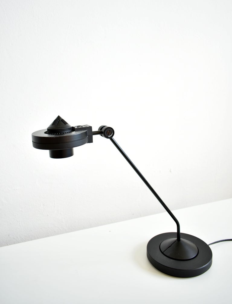Postmodern Halogen Desk Lamp 'Discus', Hartmut S. Engel for Staff ...