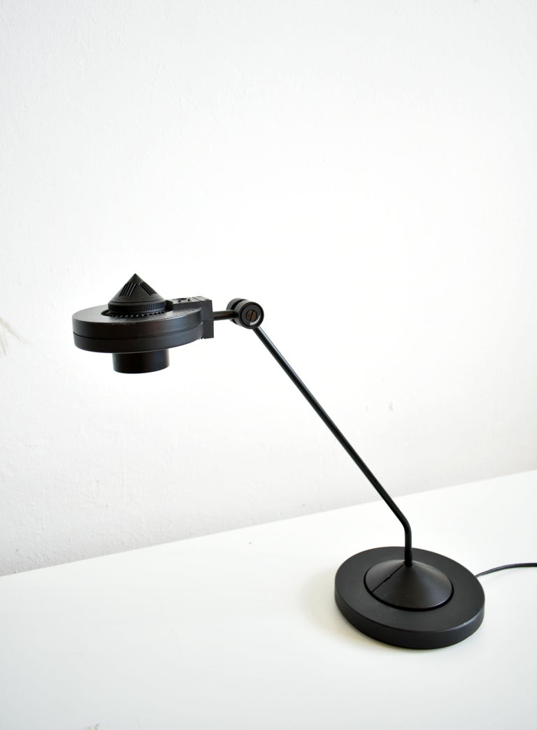 Postmodern Halogen Desk Lamp 'Discus', Hartmut S. Engel for Staff ...