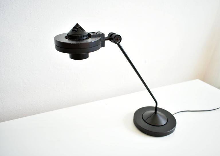 Postmodern Halogen Desk Lamp 'Discus', Hartmut S. Engel for Staff ...
