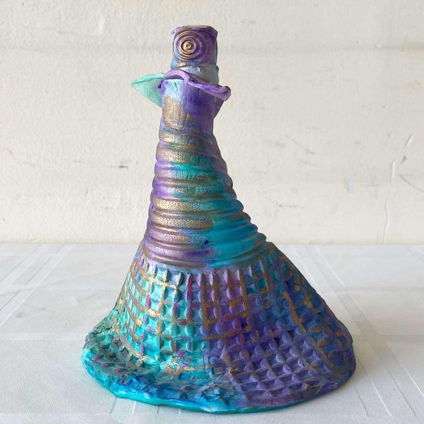 Postmodern Handmade Clown/Jester Candle Holder Sculpture For Sale at ...