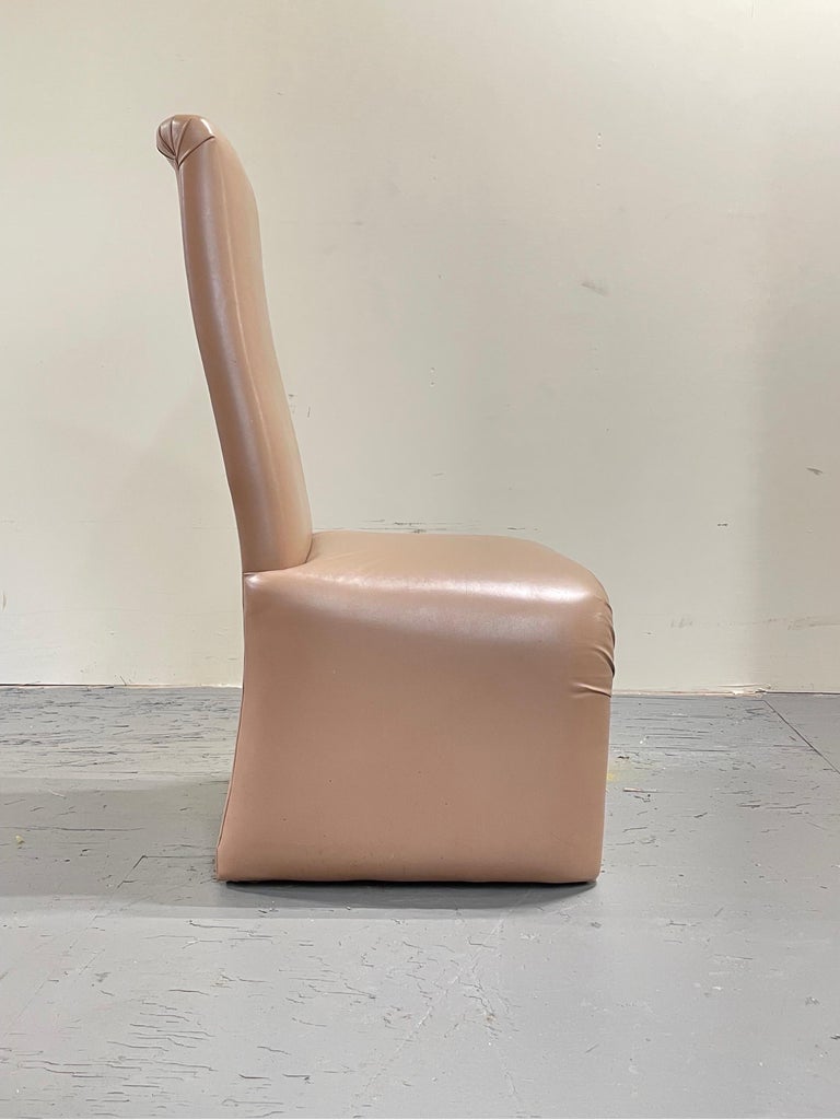 Postmodern Highback Sculptural Waterfall Dining Chairs For Sale at 1stDibs