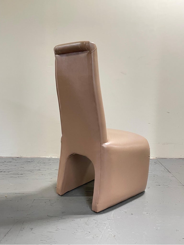 Postmodern Highback Sculptural Waterfall Dining Chairs For Sale at 1stDibs
