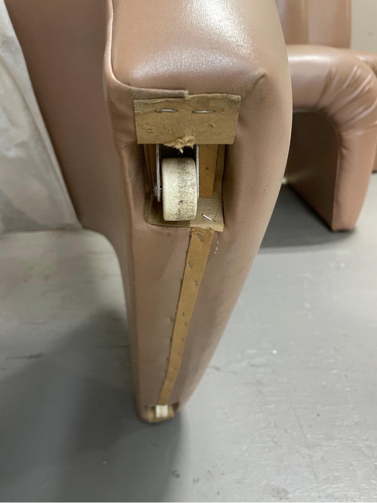 Postmodern Highback Sculptural Waterfall Dining Chairs For Sale at 1stDibs