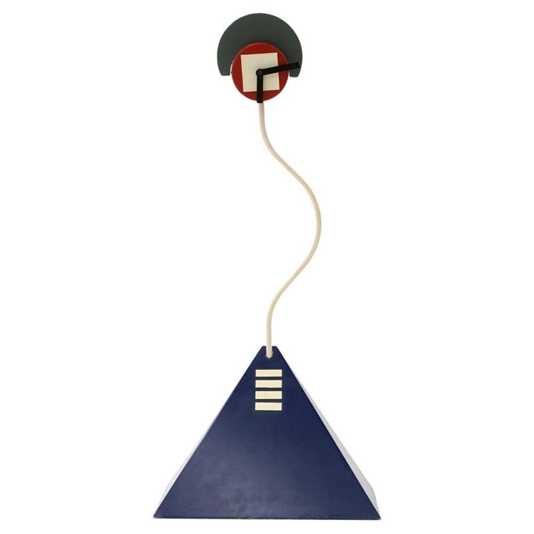 Postmodern Howard Miller George Nelson 1984 Metro Table Clock "Tempo 21 ...