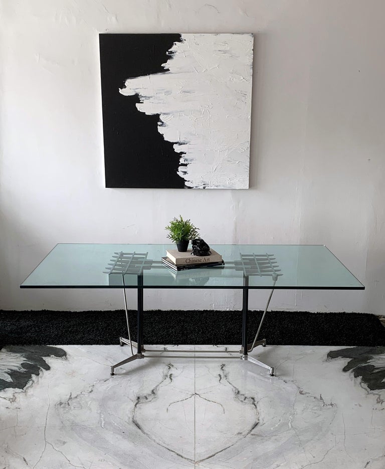 Postmodern Industrial Dining Table Designed by Robert Josten at 1stDibs