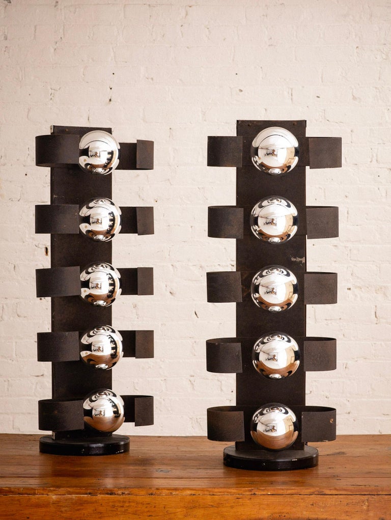 Postmodern Industrial Style Metal Cage Lamp For Sale at 1stDibs