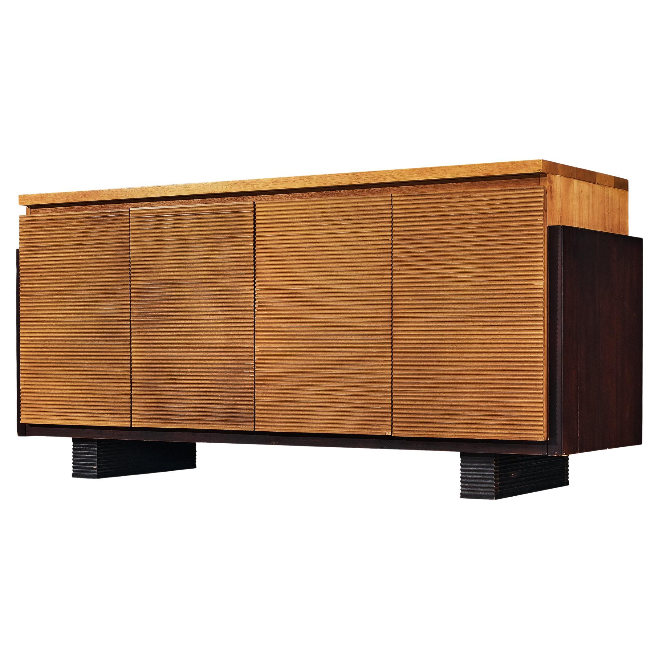Maison Jansen Sideboard with Shell Inlay Details For Sale at 1stDibs