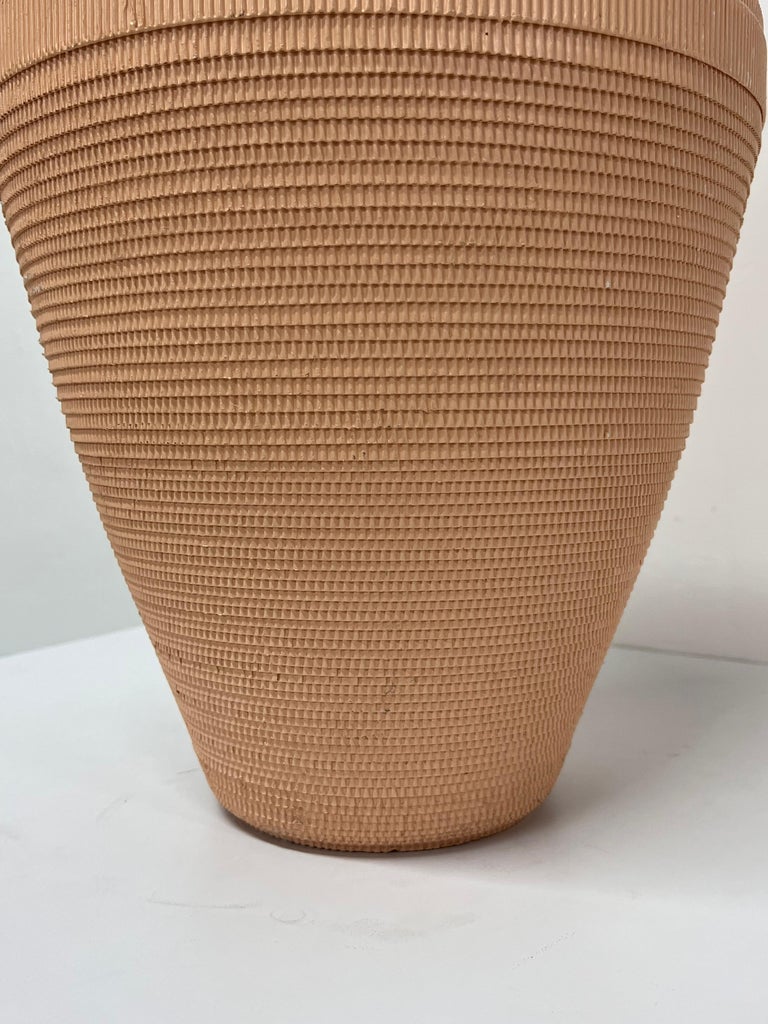 Postmodern Light Peach Corrugated Cardboard Vase by Flute, Chicago For ...