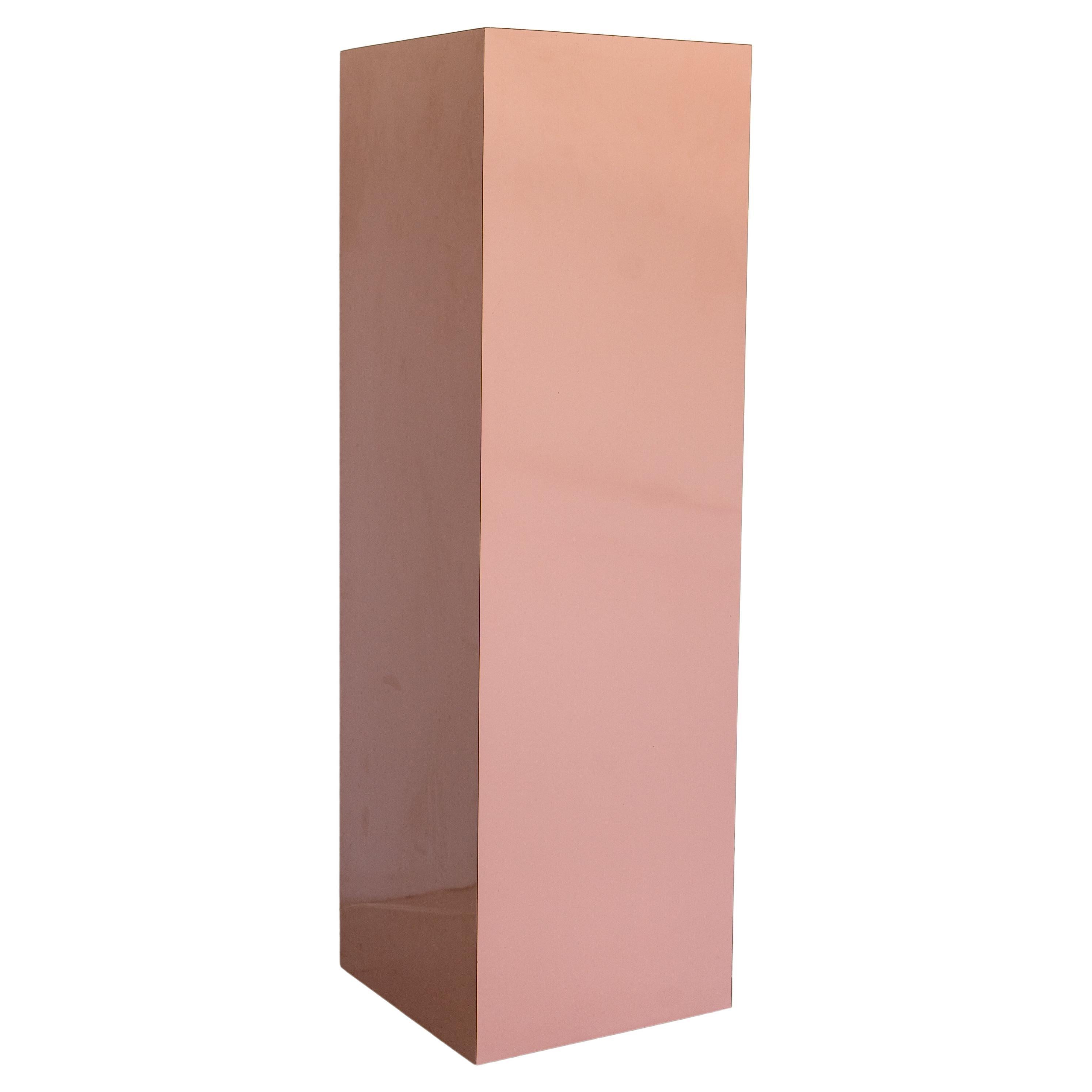Postmodern Art Deco Style Wood Pedestal at 1stDibs