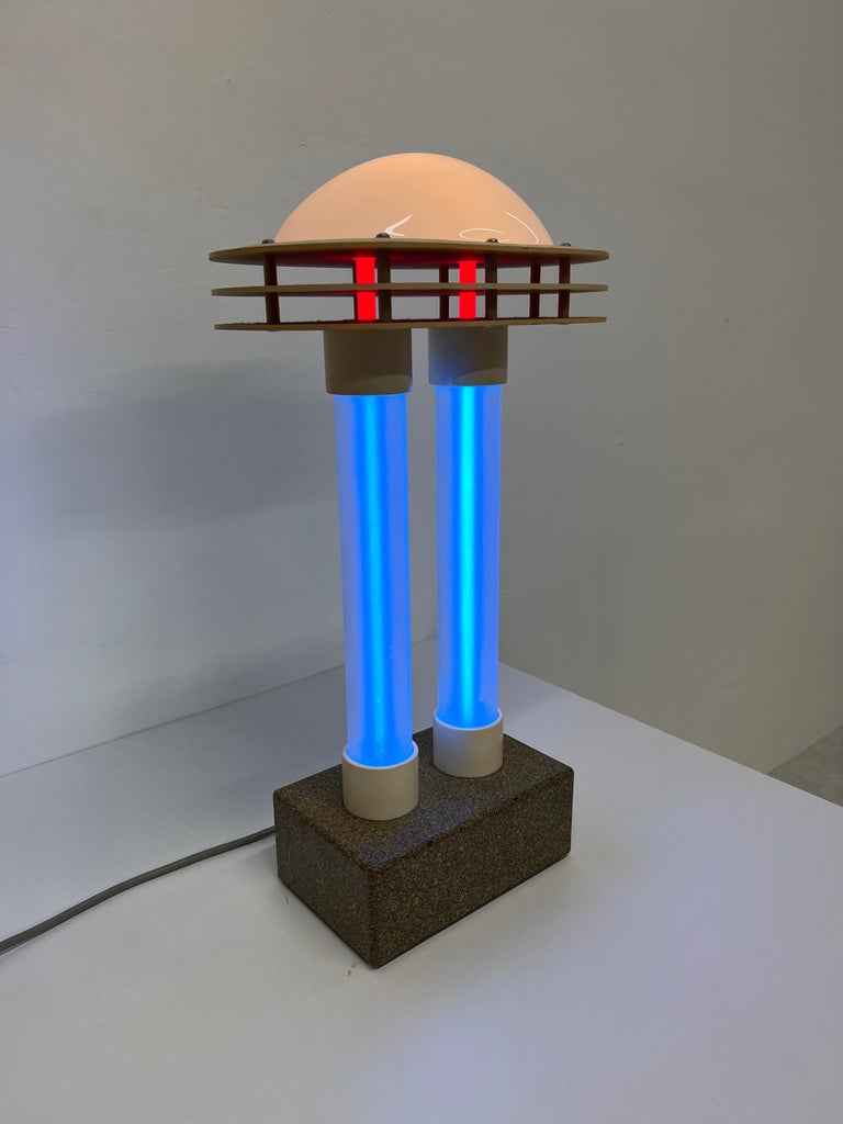 Postmodern Memphis Era Neon Tube Lamp by Aaron Neon, 1980s at 1stDibs