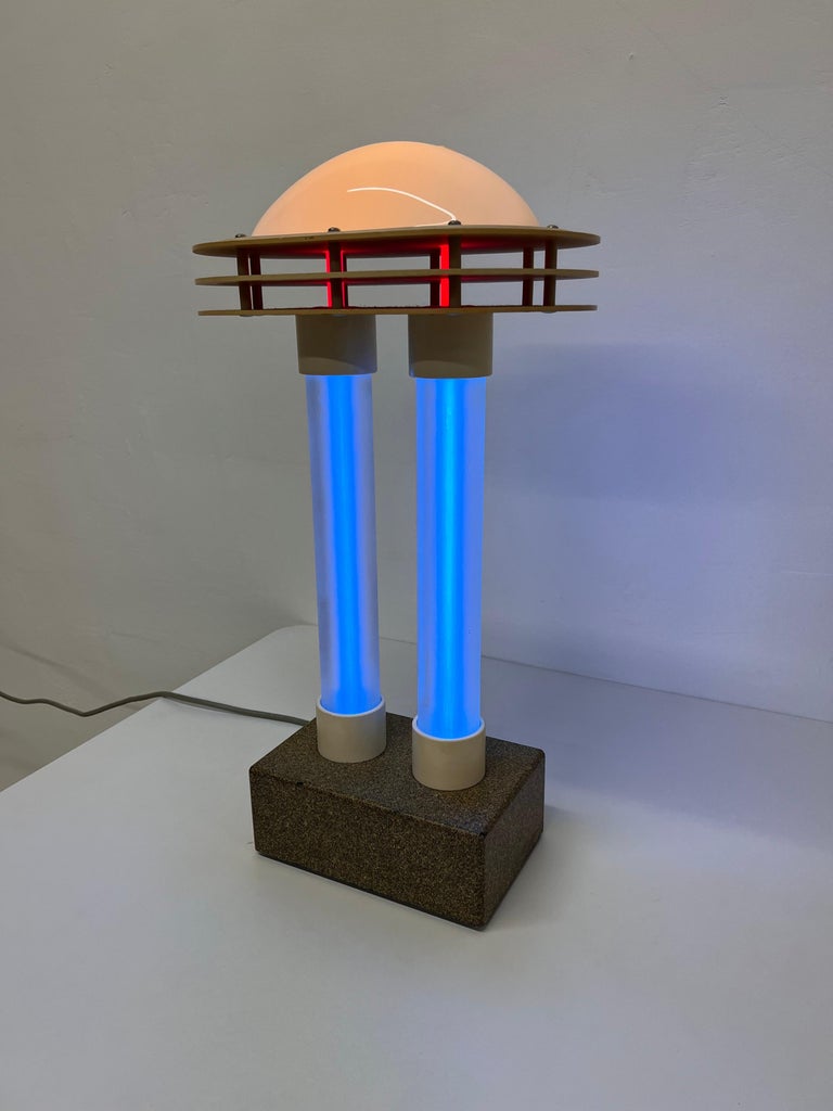 Postmodern Memphis Era Neon Tube Lamp by Aaron Neon, 1980s at 1stDibs