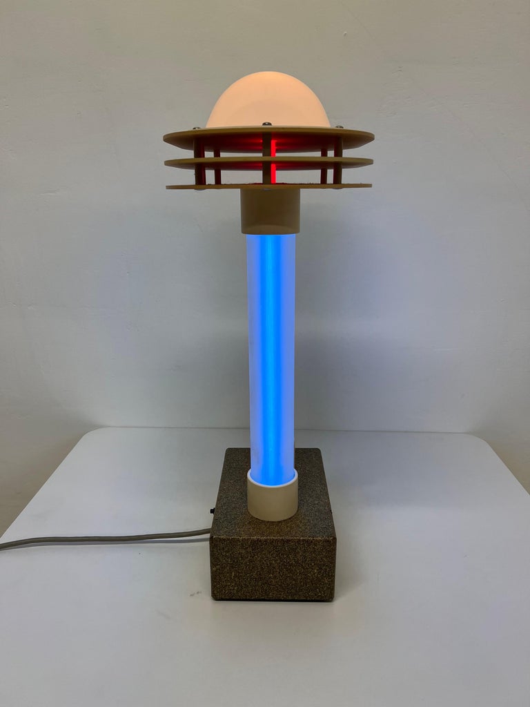 Postmodern Memphis Era Neon Tube Lamp by Aaron Neon, 1980s at 1stDibs
