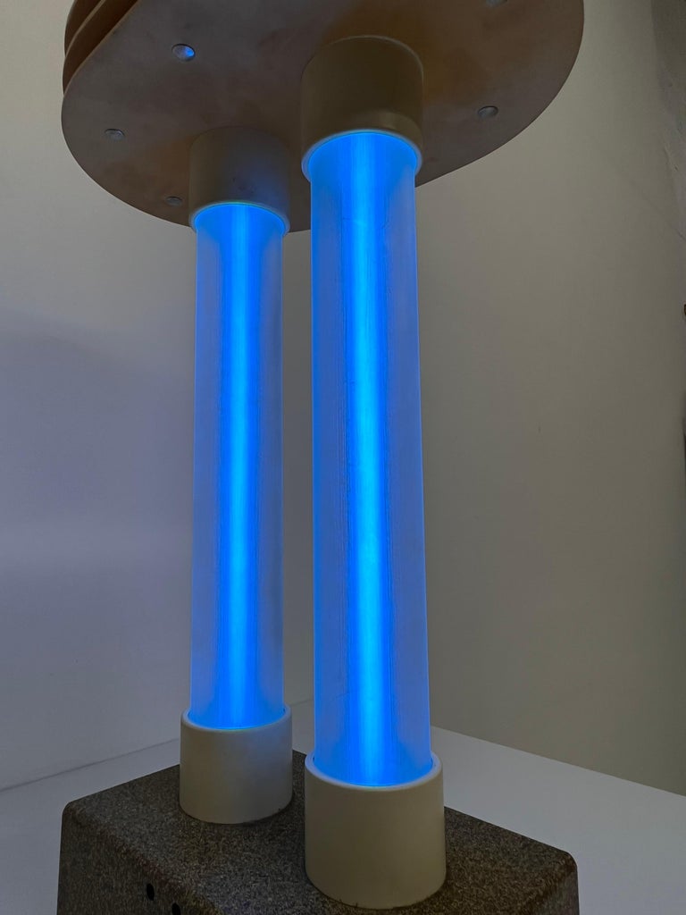 Postmodern Memphis Era Neon Tube Lamp by Aaron Neon, 1980s at 1stDibs