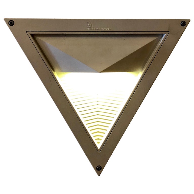 Postmodern Memphis Era Triangular Electric Wall Sconce by Hoffmeister ...