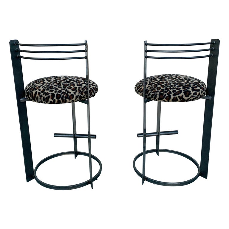 Postmodern Memphis Milano Style Bar Stools, a Pair at 1stDibs | post ...
