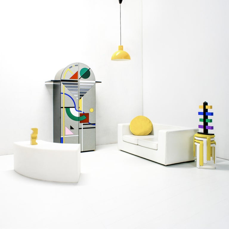 Postmodern Memphis Style Abstract Hallway Wardrobe, 1980s For Sale at ...