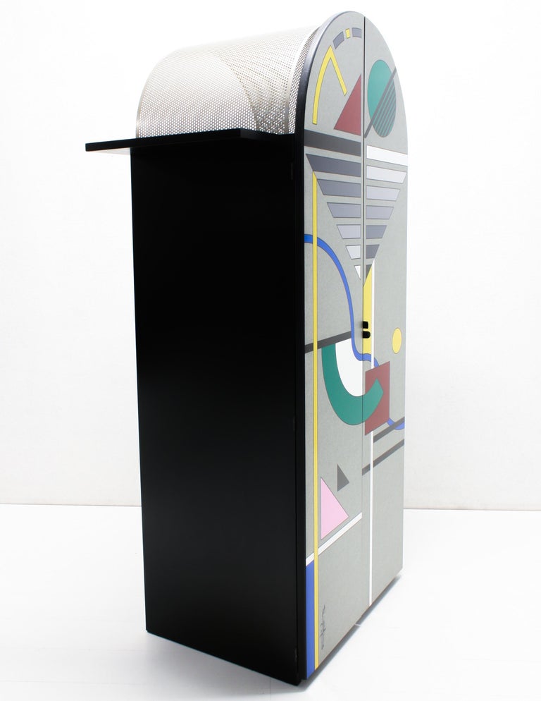 Postmodern Memphis Style Abstract Hallway Wardrobe, 1980s For Sale at ...