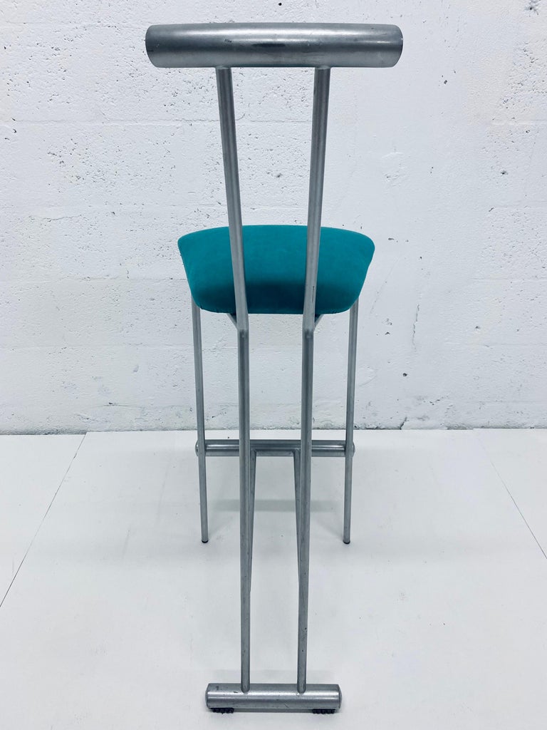 Postmodern Memphis Style Bar Stool, 1980s For Sale at 1stDibs