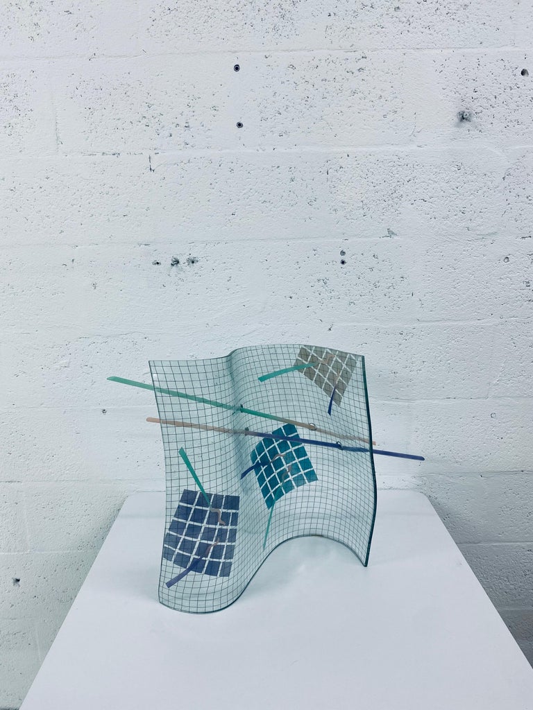 Postmodern Memphis Style Glass Sculpture by Runstadler Studios # 6/25 ...