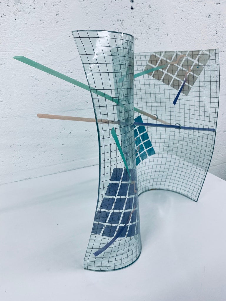 Postmodern Memphis Style Glass Sculpture by Runstadler Studios # 6/25 ...