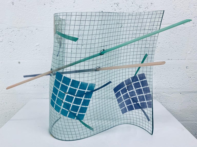 Postmodern Memphis Style Glass Sculpture by Runstadler Studios # 6/25 ...
