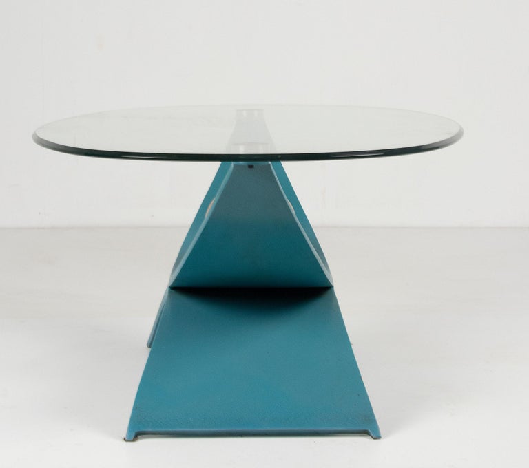 Postmodern Memphis Style Iron Coffee Table at 1stDibs