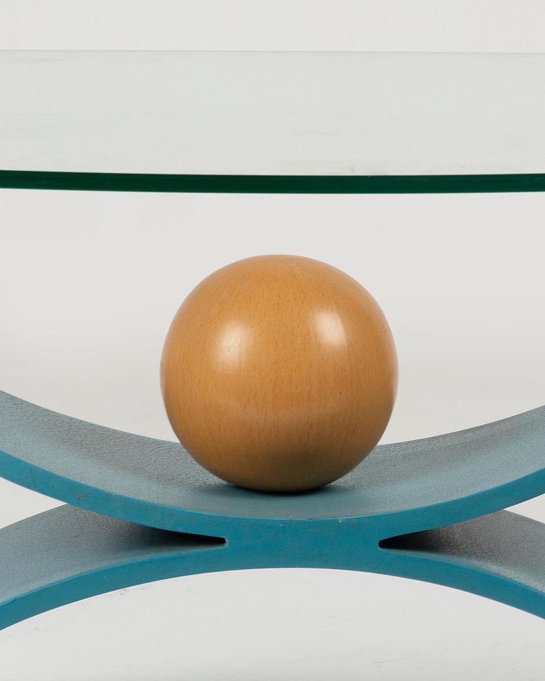 Postmodern Memphis Style Iron Coffee Table at 1stDibs