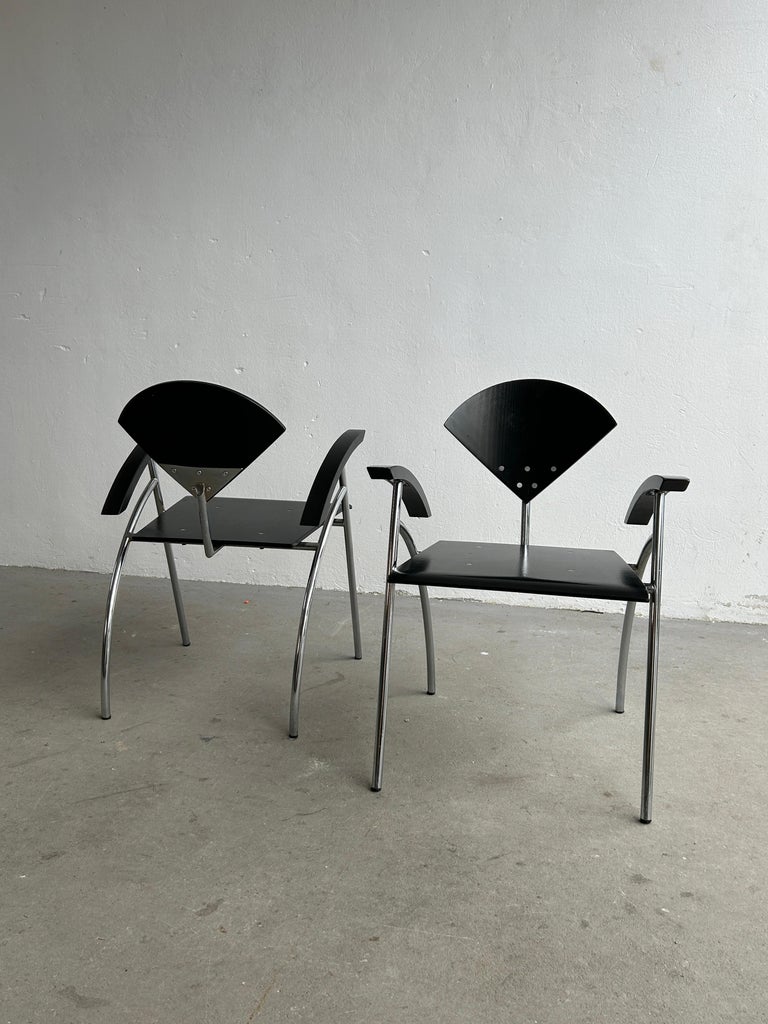 Postmodern Memphis Style Vintage Dining Chairs by Stol Kamnik, 1990s ...