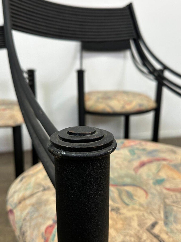 Postmodern Metal Rope Dining Chairs, Set of 6 For Sale at 1stDibs