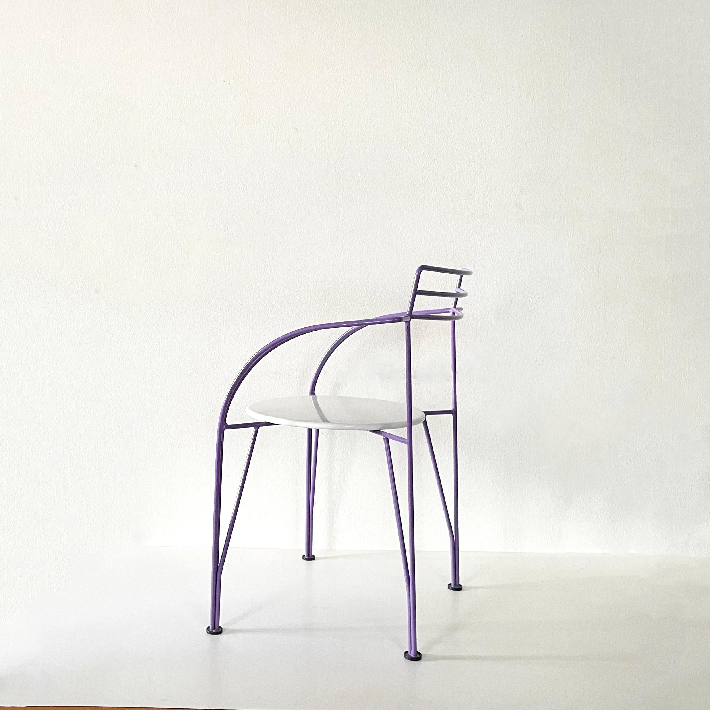 Postmodern Minimalist French Chair 'Lune d'Argent' by Pascal Mourgue ...