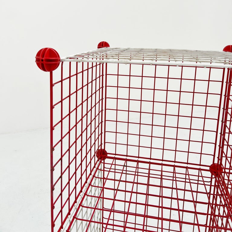 Postmodern Modular Metal Shelf, 1980s For Sale at 1stDibs