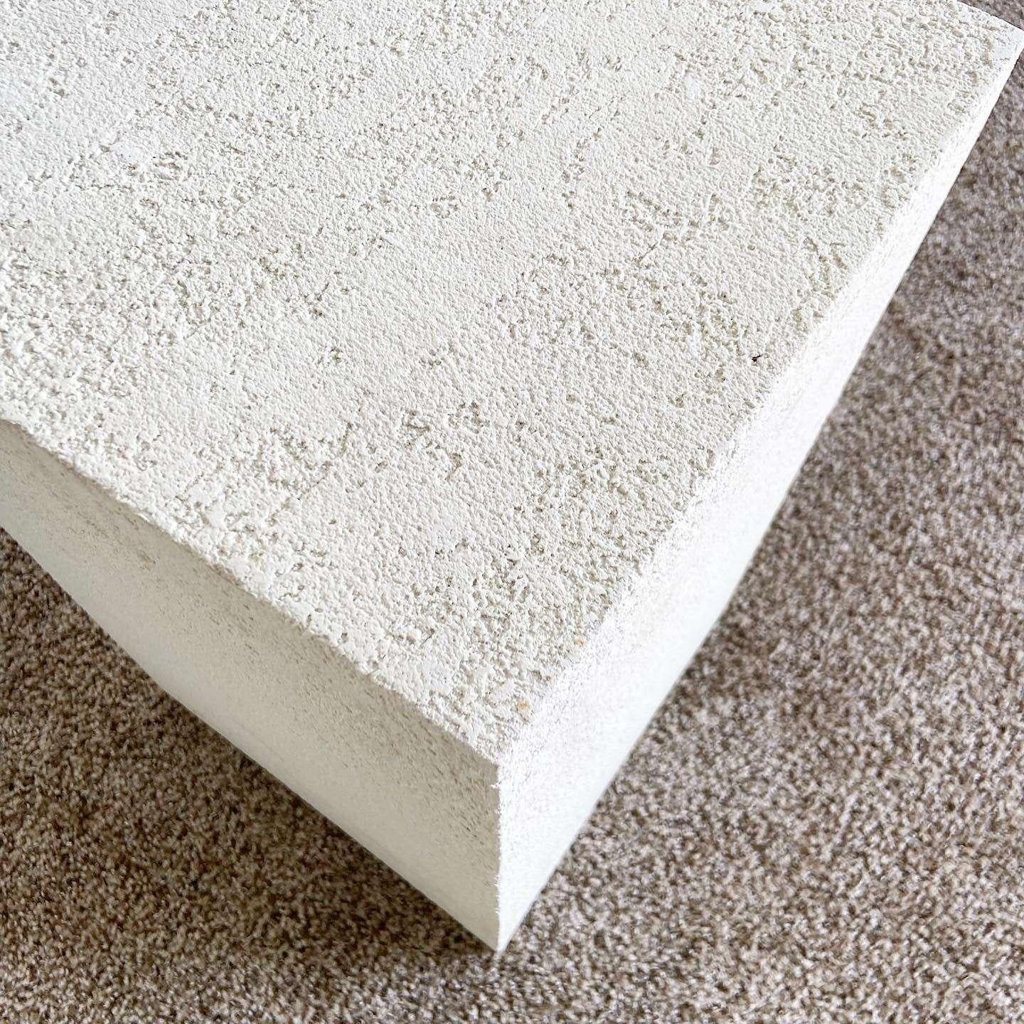 Postmodern Off White Stucco Finished Pedestals - Set of 3 For Sale at ...