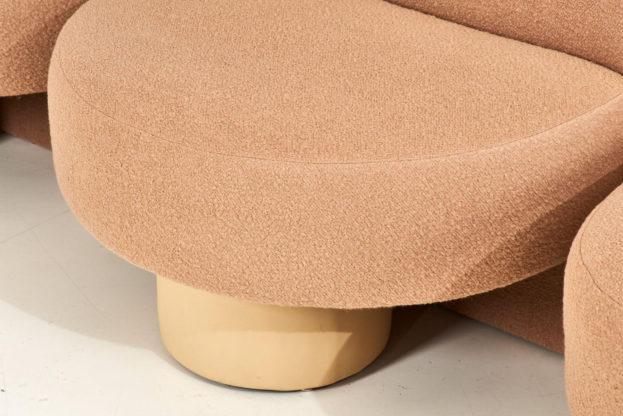 Postmodern Organic Form Sectional Sofa, 1980 at 1stDibs