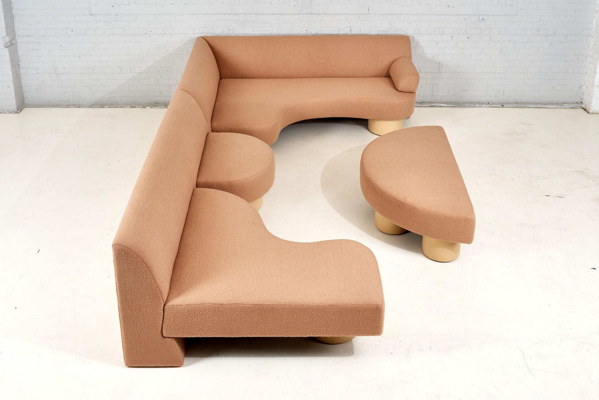 Postmodern Organic Form Sectional Sofa, 1980 at 1stDibs