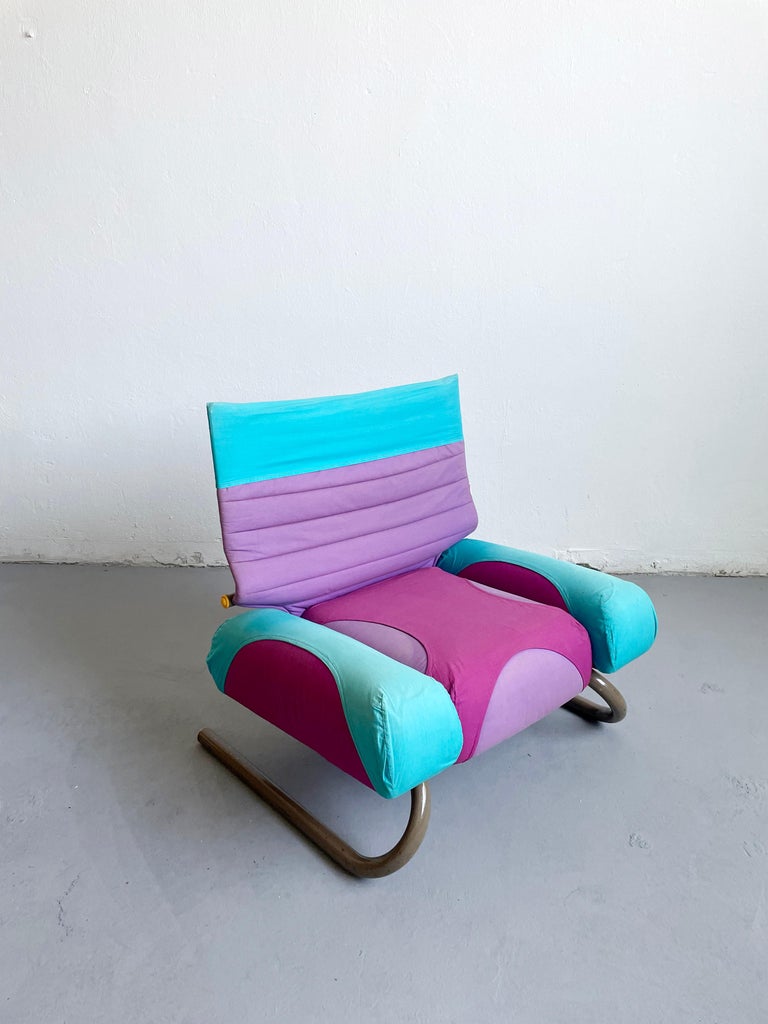 Postmodern 'Peter Pan' Lounge Chair, Michele De Lucchi for Thalia&Co ...