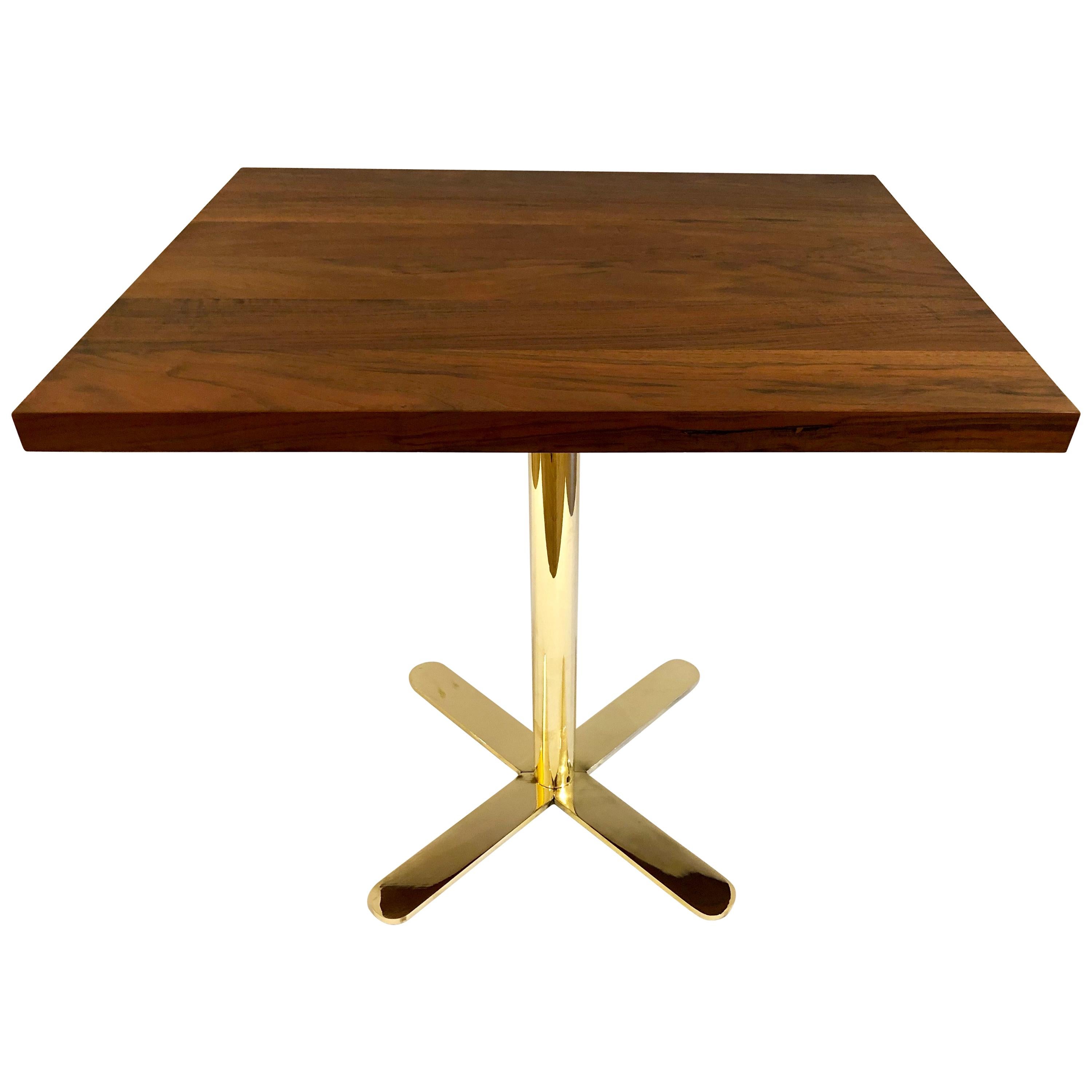 French Bistro Table with Red Painted Base and Top, circa 1880 at 1stDibs