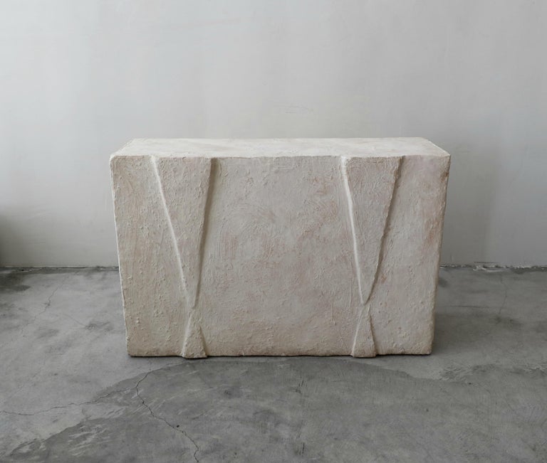 Postmodern Plaster Console Table For Sale at 1stDibs