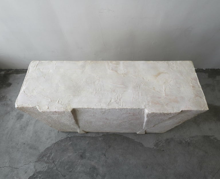 Postmodern Plaster Console Table For Sale at 1stDibs