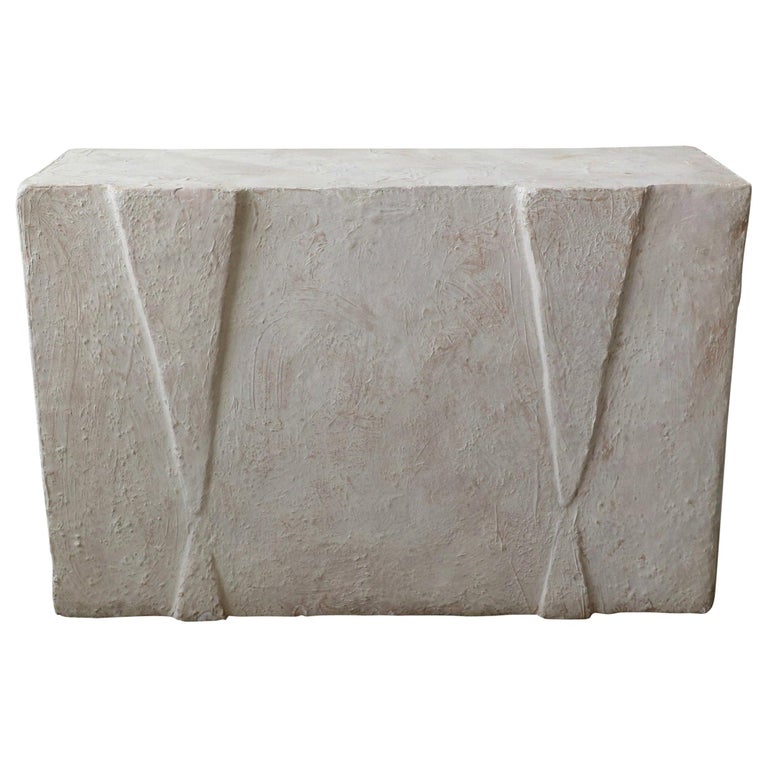 Postmodern Plaster Console Table For Sale at 1stDibs